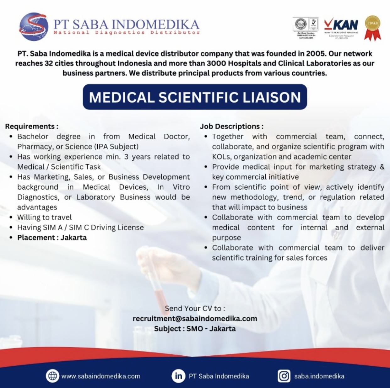 Medical Scientific Liaison, Product Excutive, Goverment Specialst | PT ...